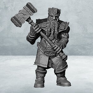 Dwarven Stone Giants Miniature Set Dwarf Throne Stone Defender ...