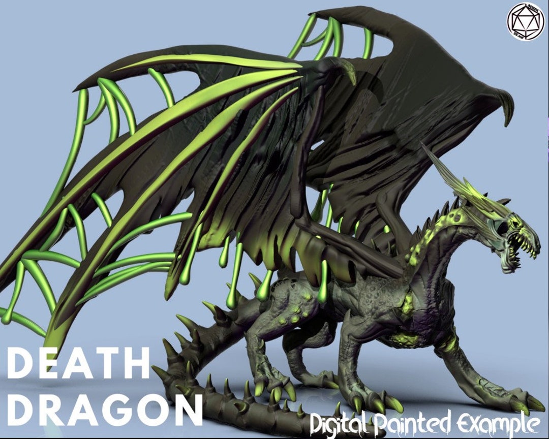 Death Dragon Miniature | Death Dragon Miniature | Tabletop Rpgs Like D ...
