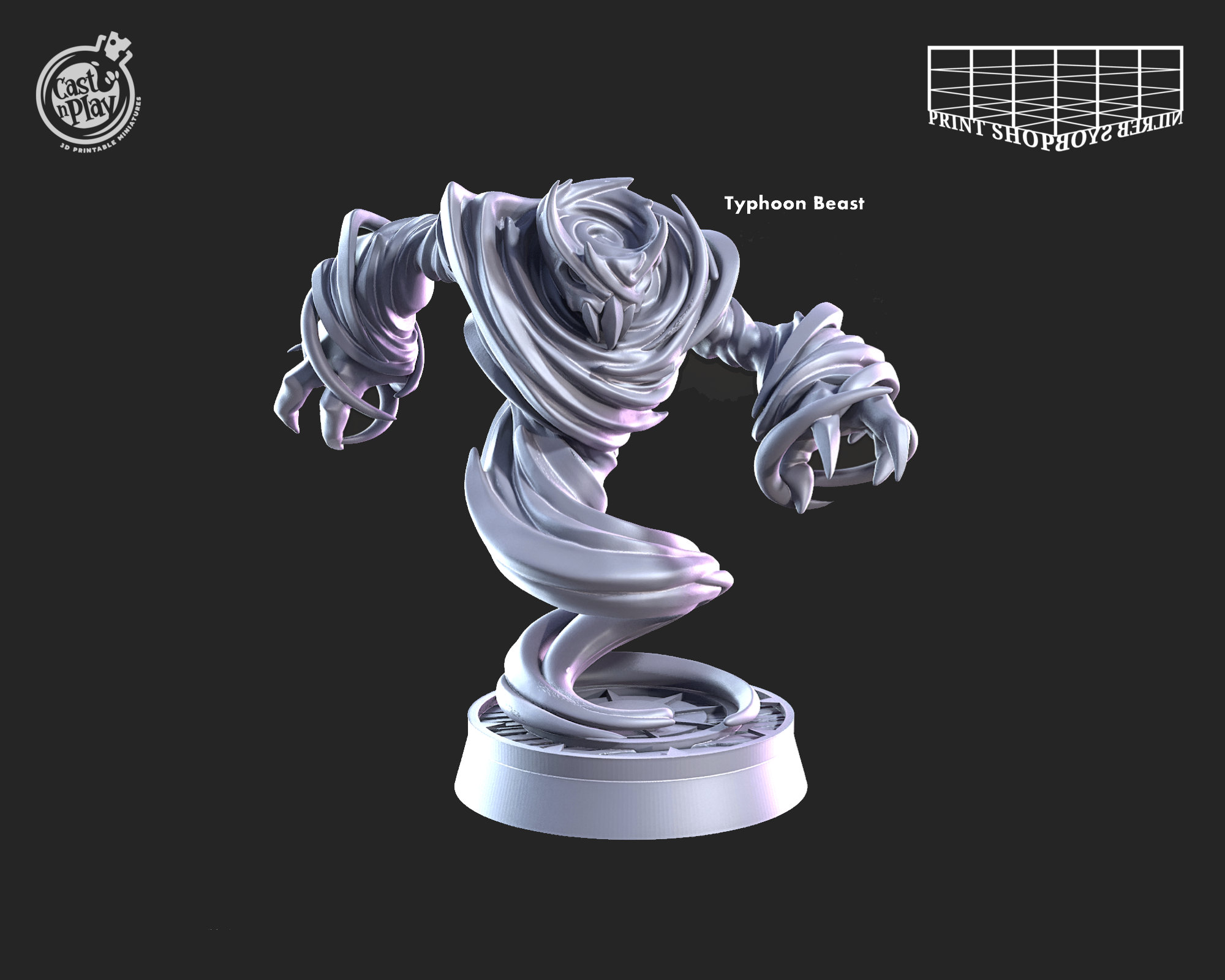 Air Elemental Miniatures Set | Wind Elemental Figure Pack | Monsters ...