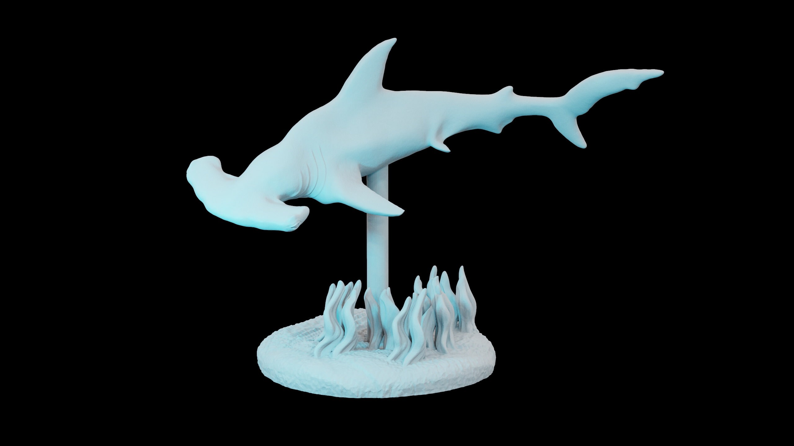Hammerhead Shark Miniature | Shark Mount Miniature | Tabletop Rpgs Like ...