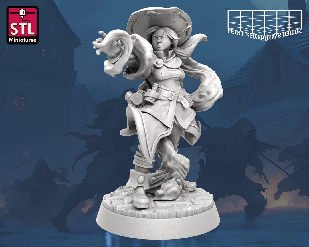 Young Spellcaster Miniature Sorceress Apprentice Figure Heroic ...