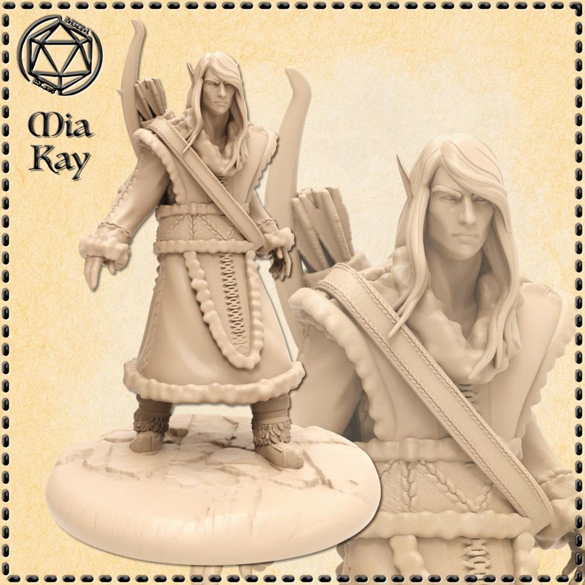 Snow Elf Ranger Miniature | Snow Elf Ranger Miniature | Heroic ...