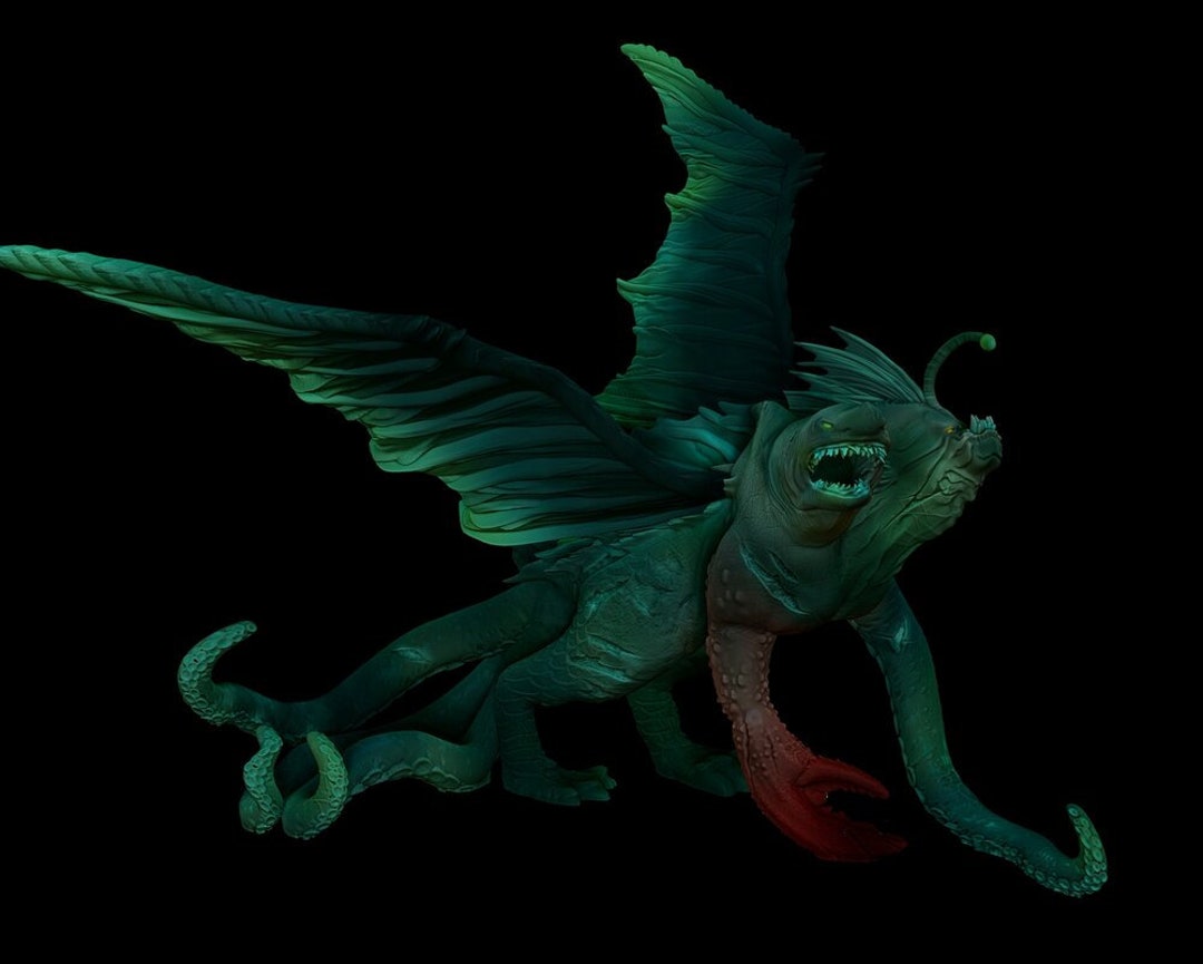 Chimera of the Seas Miniature Sea Chimera Miniature Tabletop Rpgs Like ...