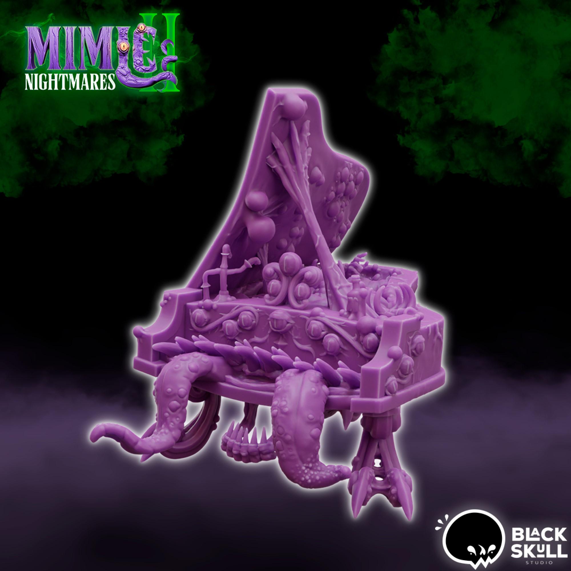 Harp Mimic Miniature Set | Living Harp Figure Pack | Dungeon Church ...