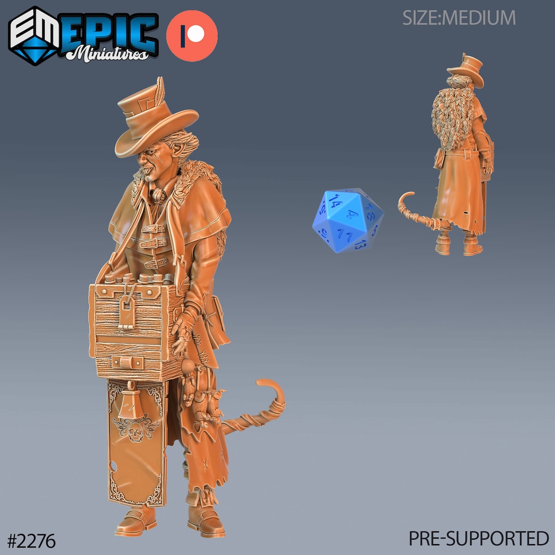 Strange Merchant Miniature Strange Merchant Miniature for D&D 5e ...