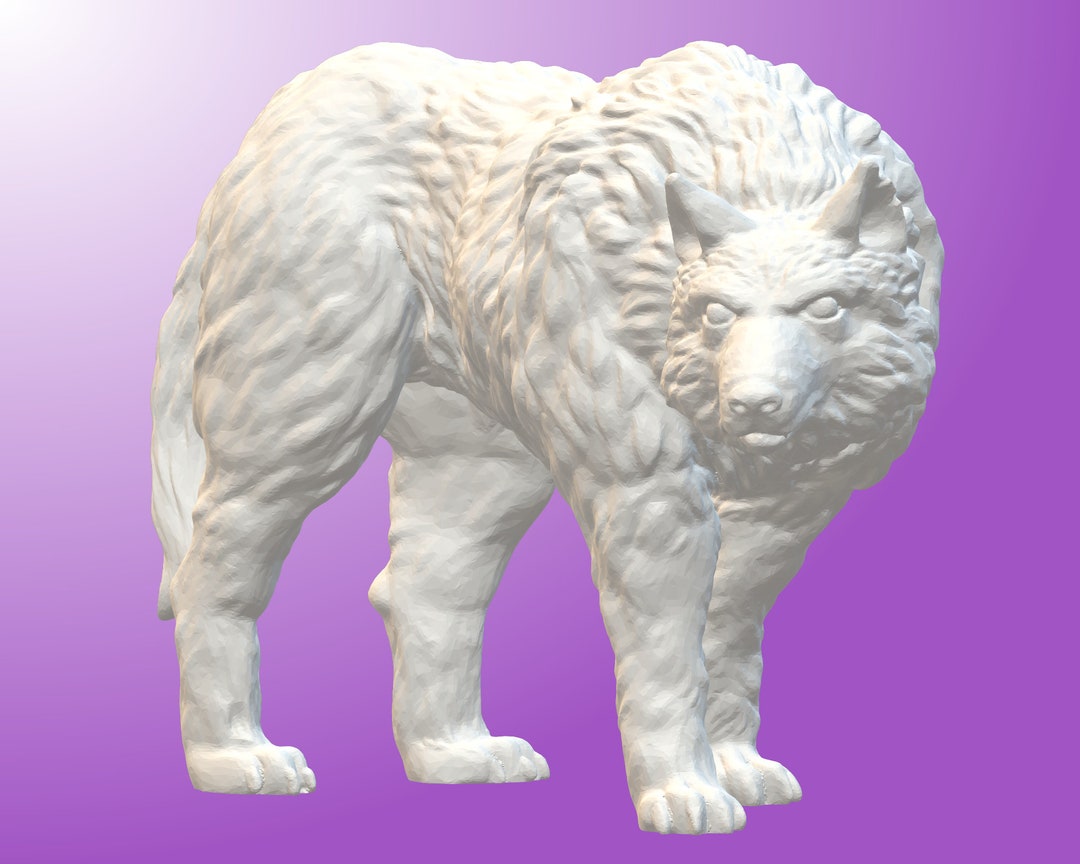 Wolf Miniature - Lead Wolf | Alpha Wolf Miniature | for D&D 5e ...