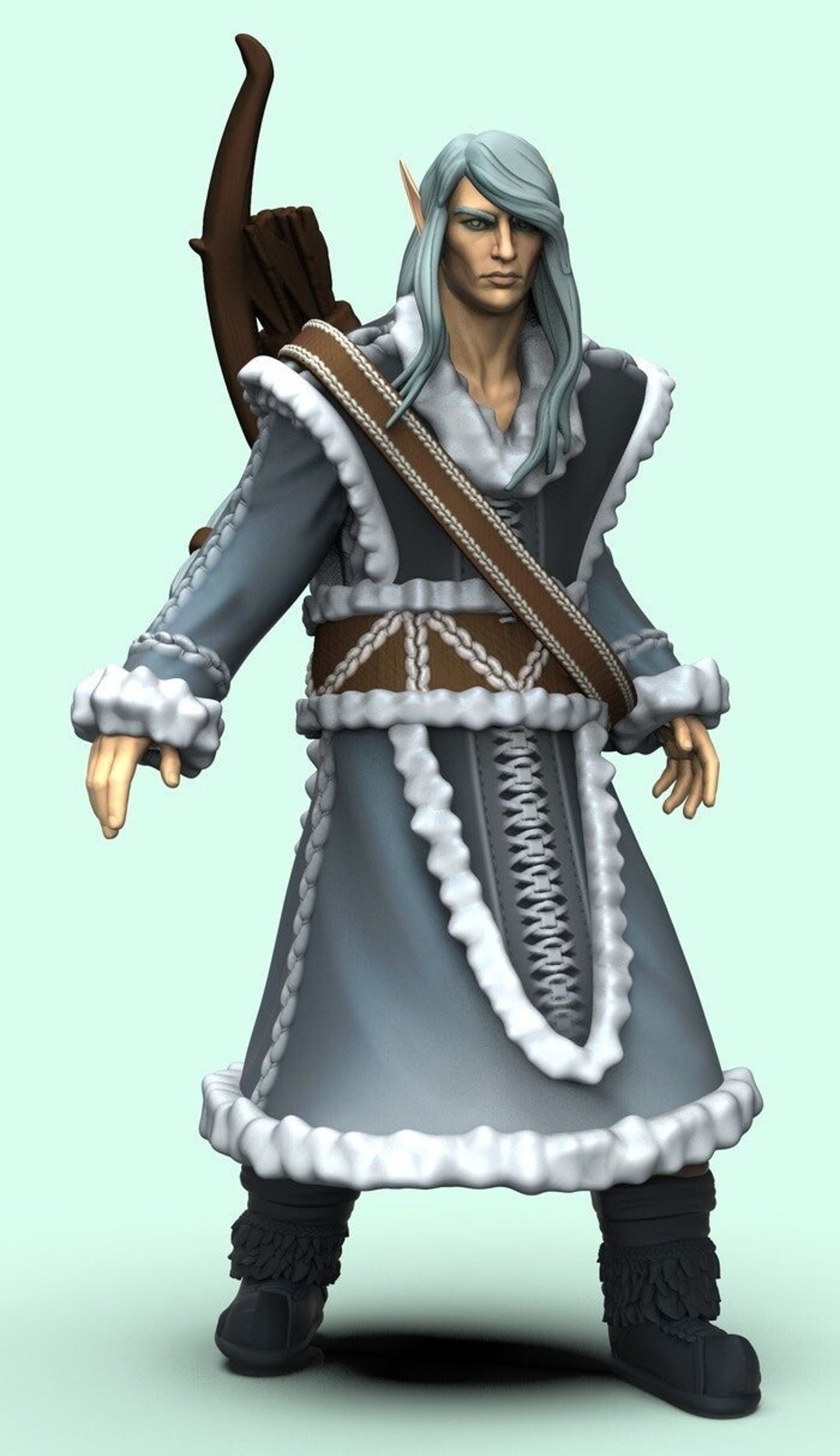 Snow Elf Ranger Miniature | Snow Elf Ranger Miniature | Heroic ...