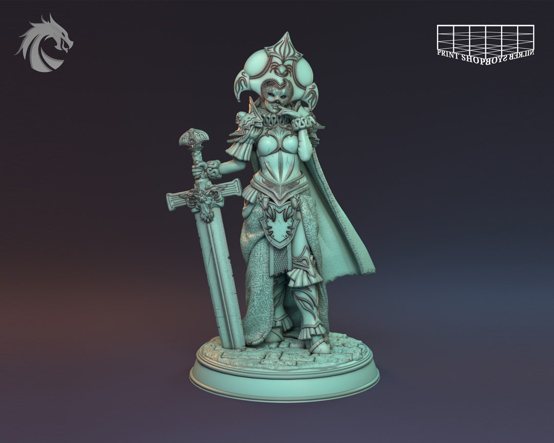 Masked Vampire Fighter Anarietta Miniature Gloomy Heroine Figure for D ...