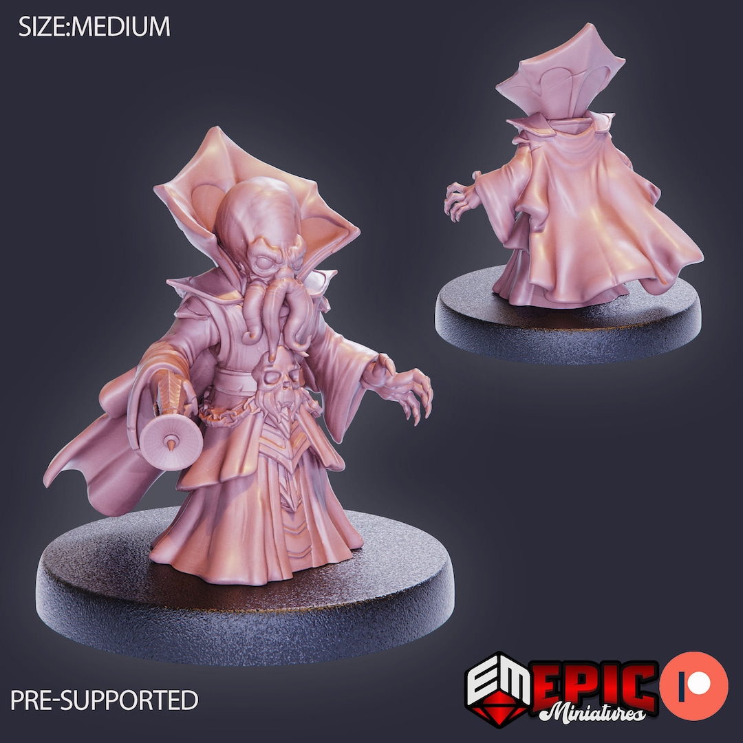 Star Spawn Gnome Miniature Mind Gnome Miniature for D&D 5e, Pathfinder ...
