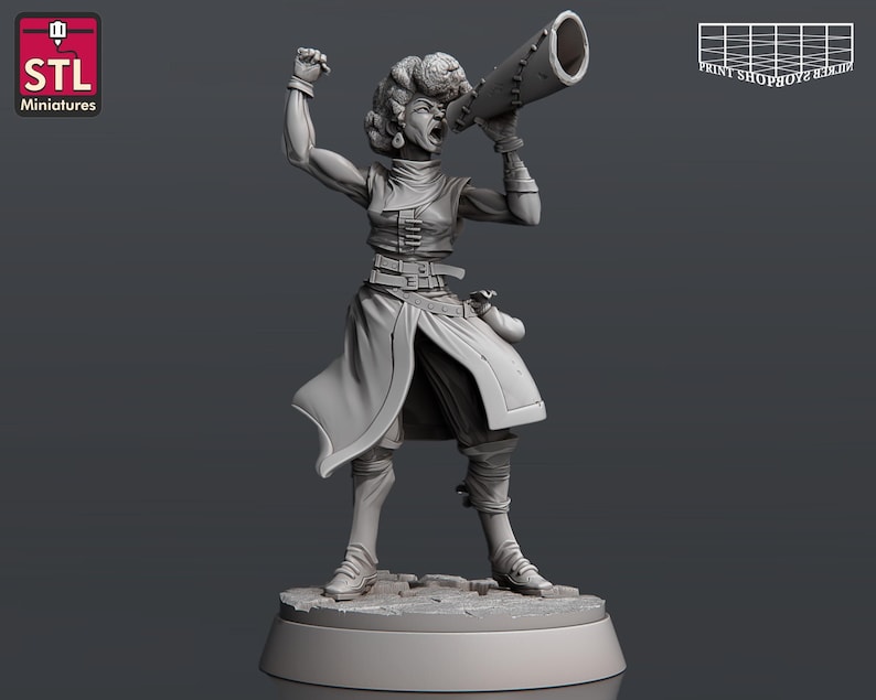 Angry Beggar Miniature | Riot Rebel With Torch Figure | NPC Townsfolk ...