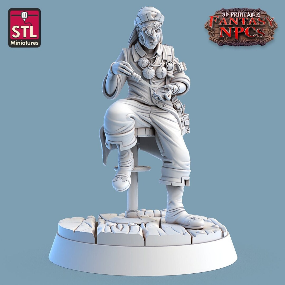 Clockworker Miniature | Townsfolk | NPC | 32 Mm | for Modern Tabletop ...