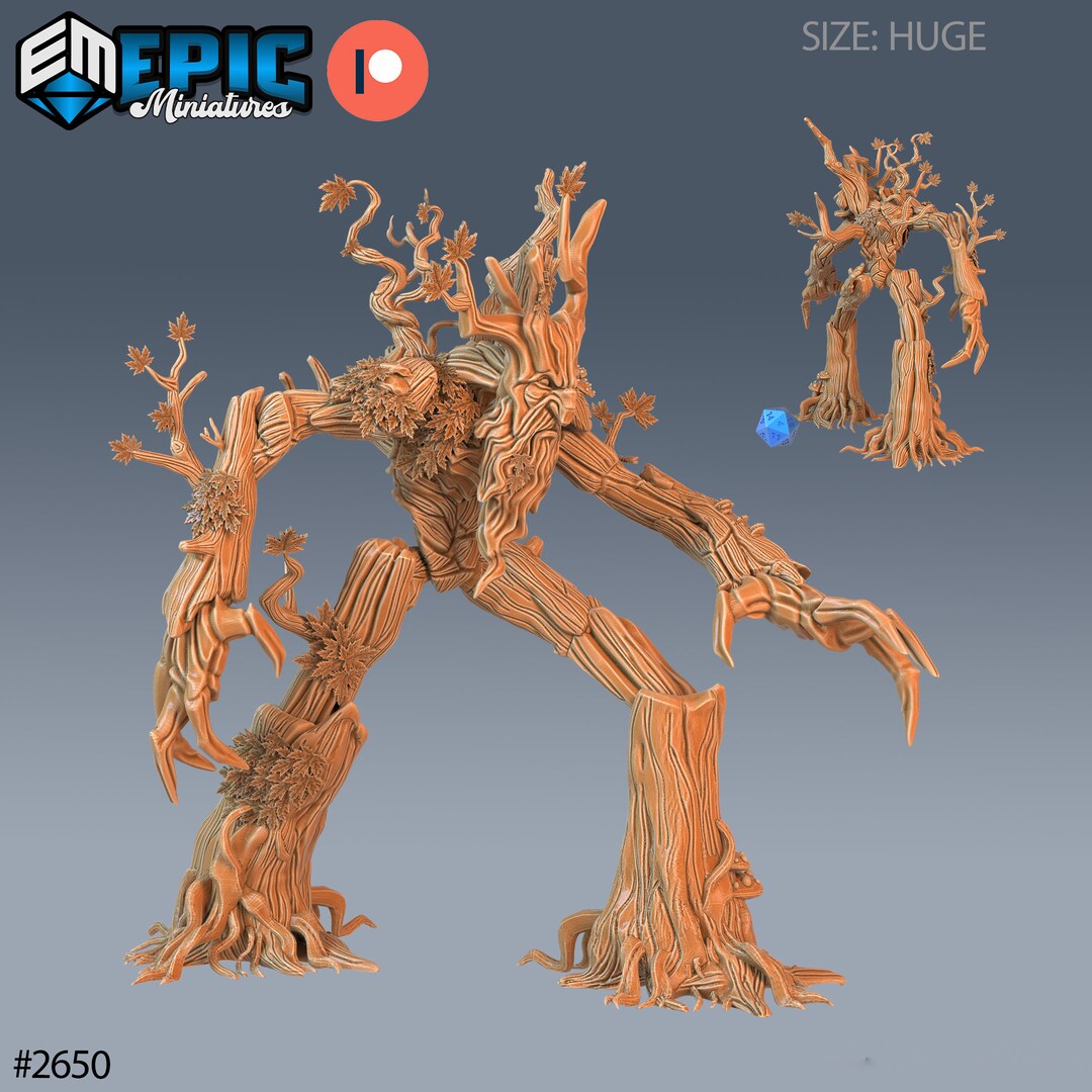 Tree Shepherd Miniature | Treant Miniature | for D&D 5e, Pathfinder and ...