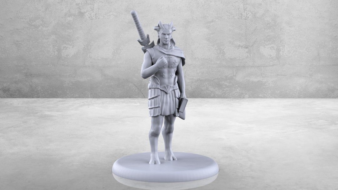 Faun Miniature | Satyr Miniature | Tabletop Rpgs Like D&D or Pathfinder ...