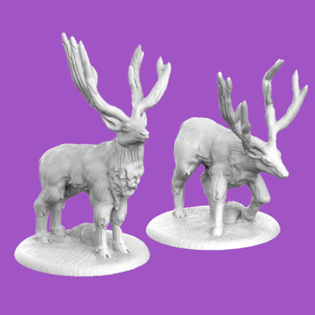 Deer Miniature Stag Miniature Beast for Rpgs Like D&D or Pathfinder ...