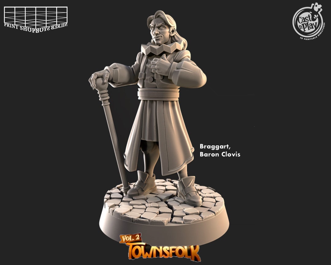 Conceited Nobleman Miniature Noble Men Braggart Baron Figure NPC ...