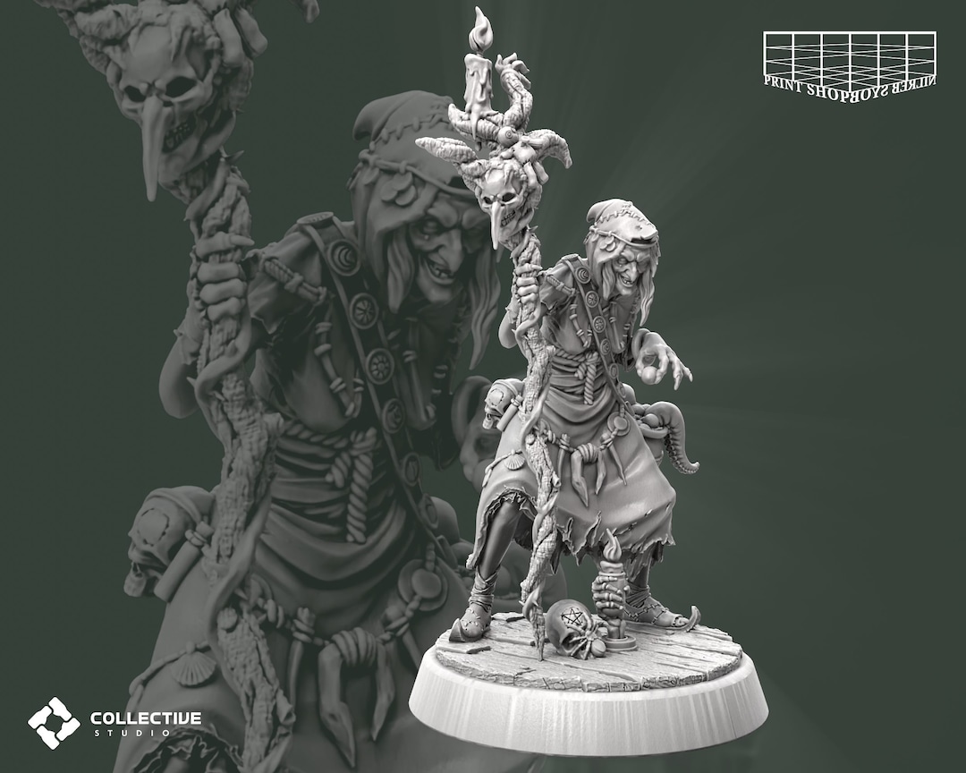 Horrible Hag Miniature Swamp Hag Figure Iconic Monsters Forest ...