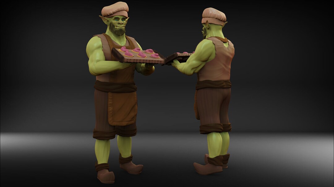 Orc Baker | Orc Baker | Townsfolk | NPC | Tabletop Miniature | for Rpgs ...