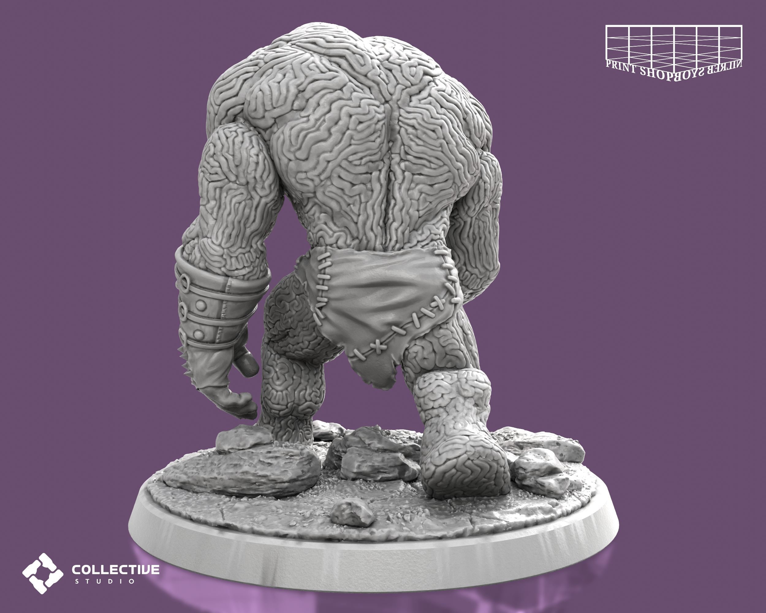 Servant of the Elder Brain Miniature | Brain Golem Figure | Monsters ...