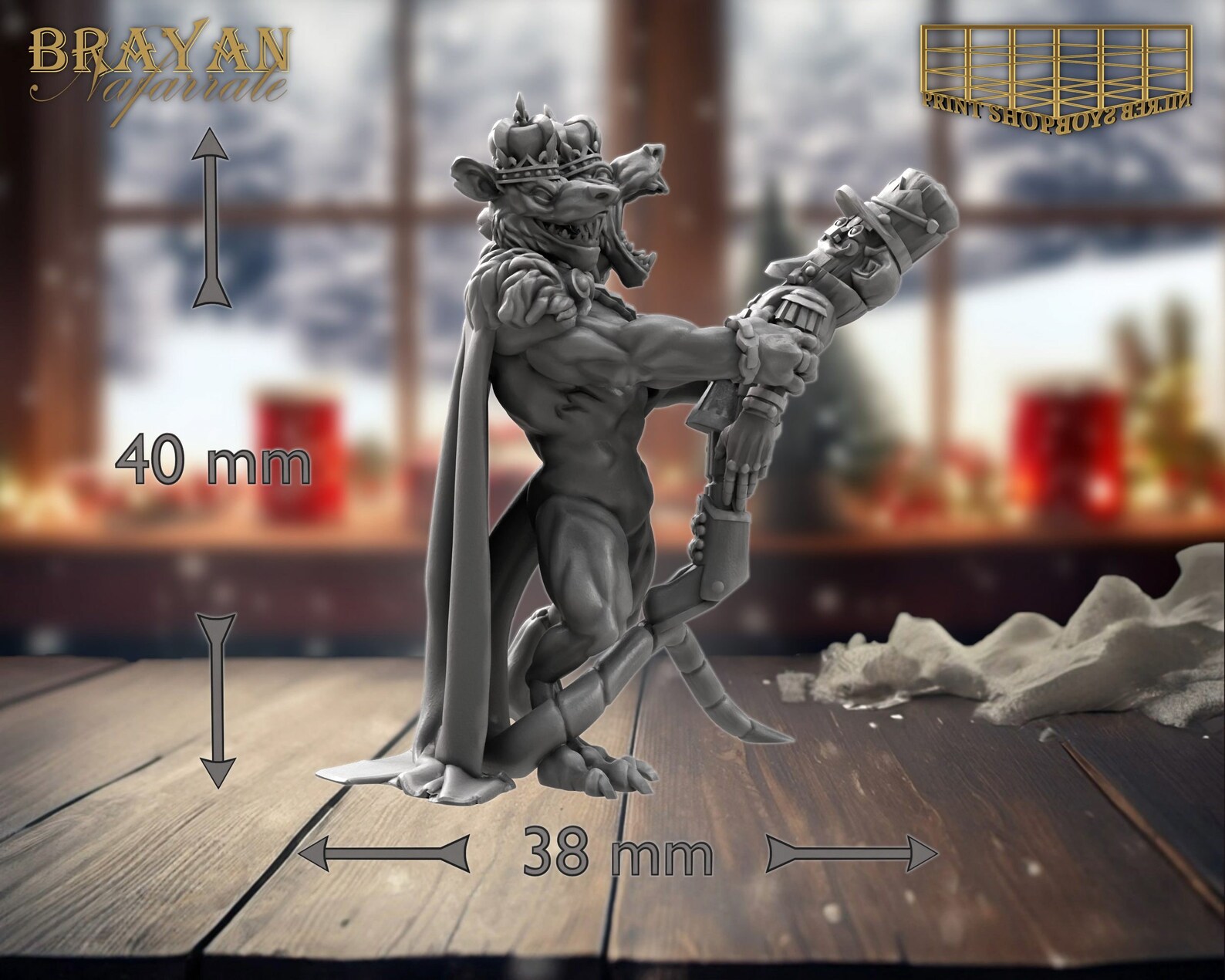 Rat King Miniature Set | XMAS 3-headed Ratfolk Pack | for D&D 5e ...