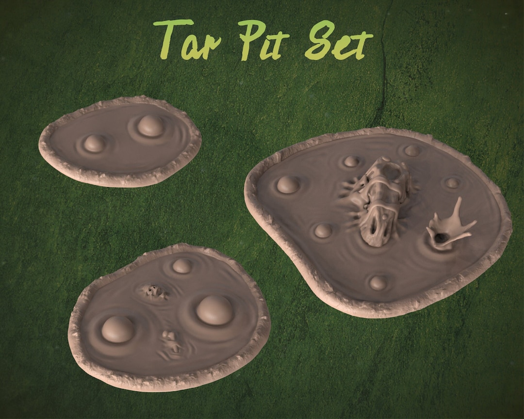 Teergrube Miniatur Set Tar Pit Miniature Terrain for D&D 5e, Pathfinder ...