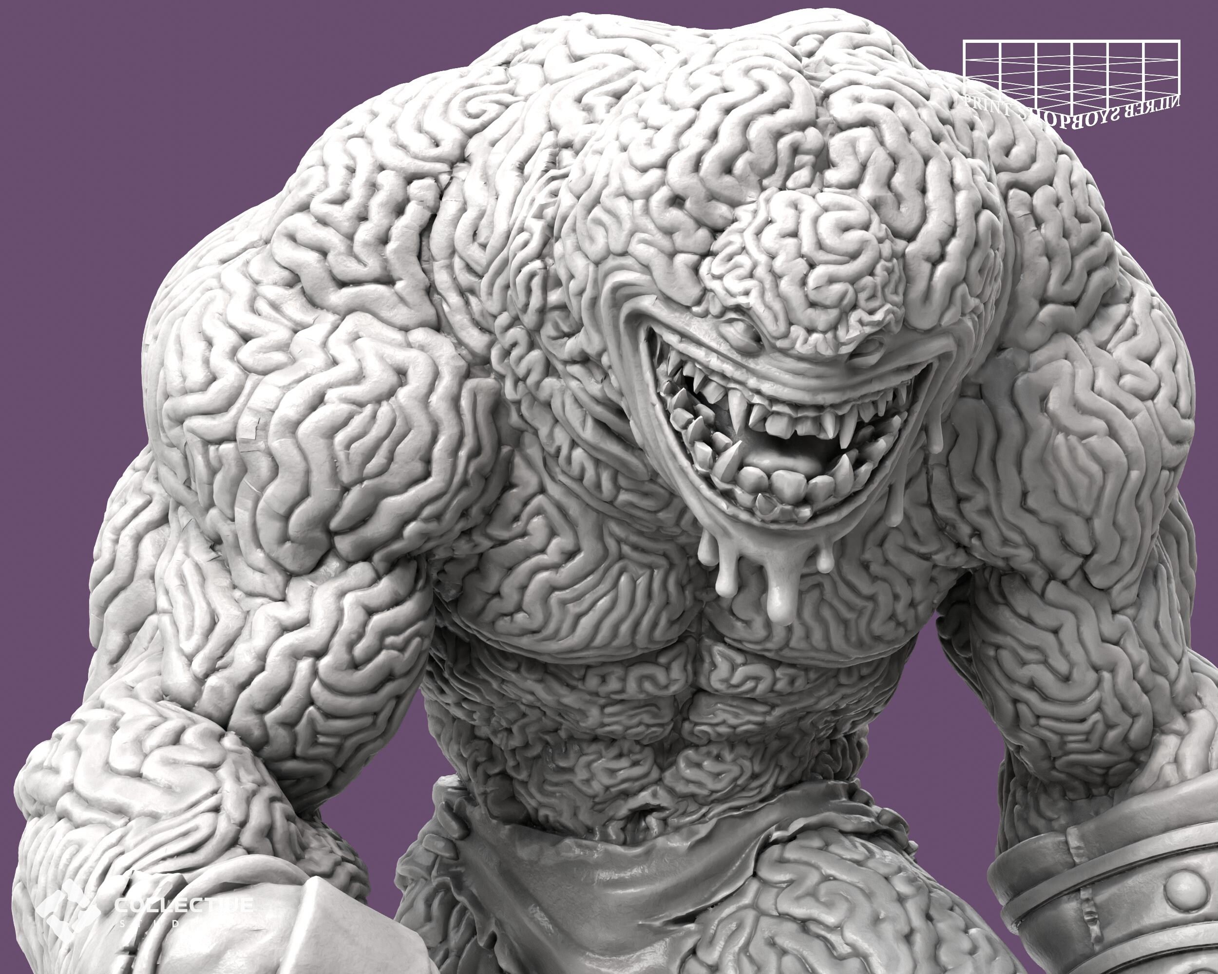 Servant of the Elder Brain Miniature | Brain Golem Figure | Monsters ...