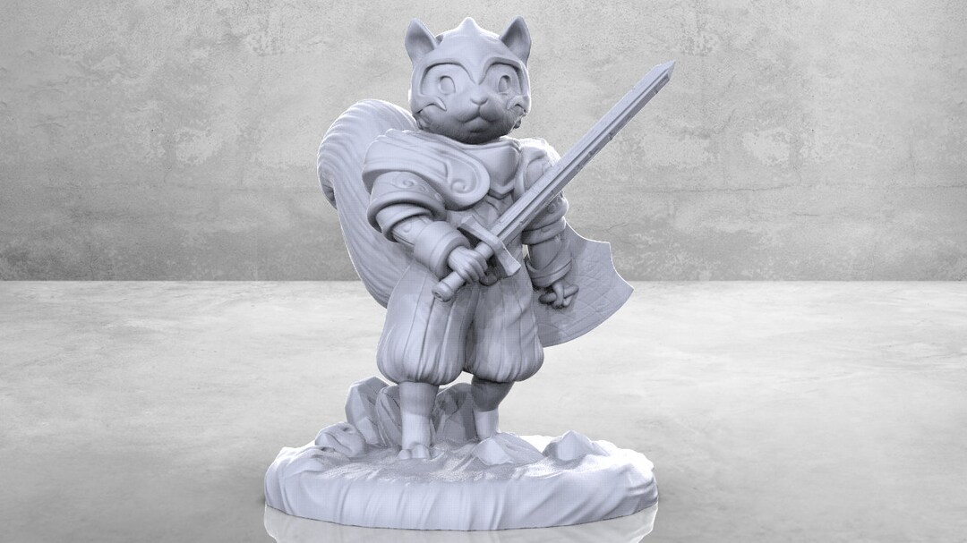 Squirrel Knight Miniature | Squirrel Knight Miniature | Heroic ...