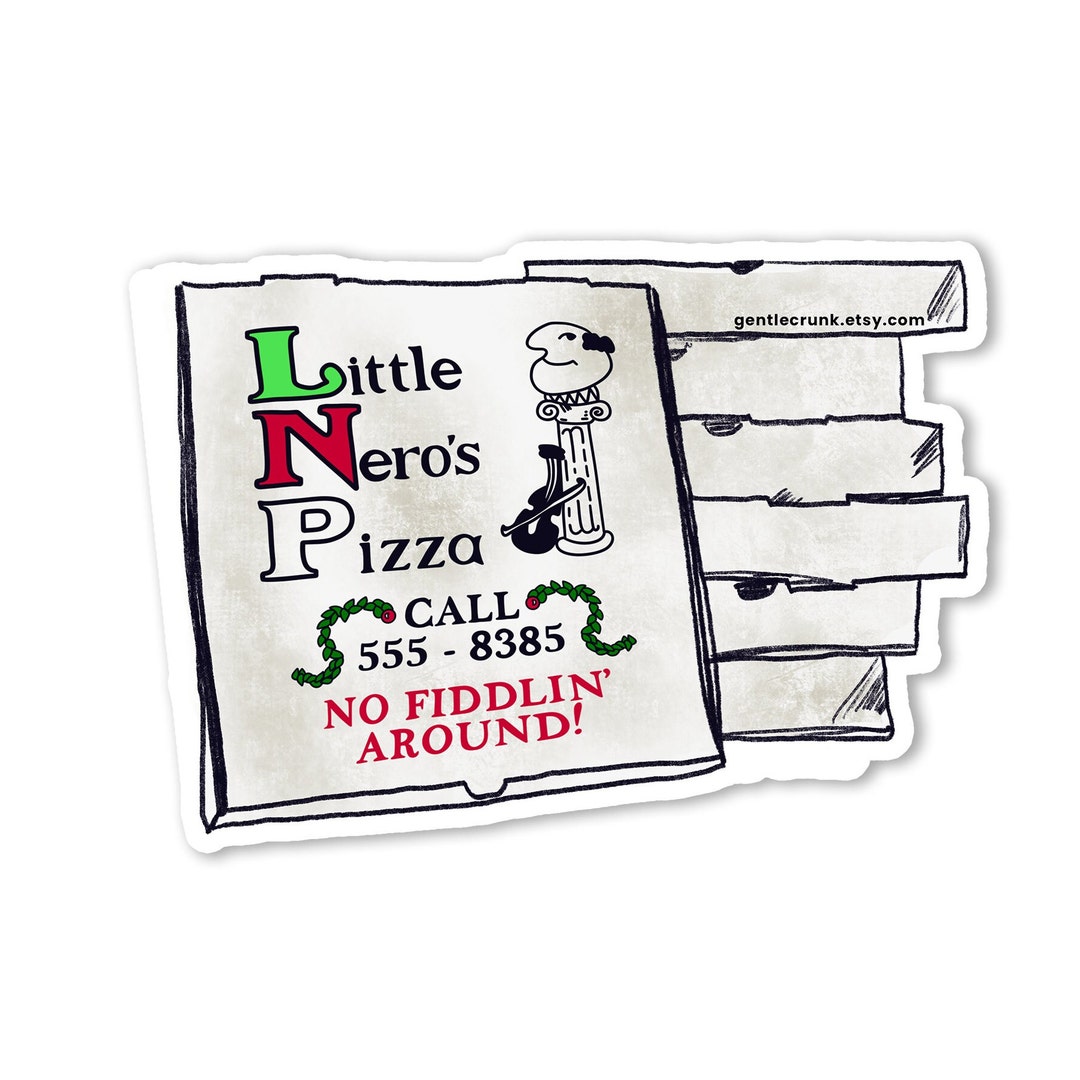 Little Nero's Pizza Sticker, Pizza Sticker, Home Alone, Reference ...