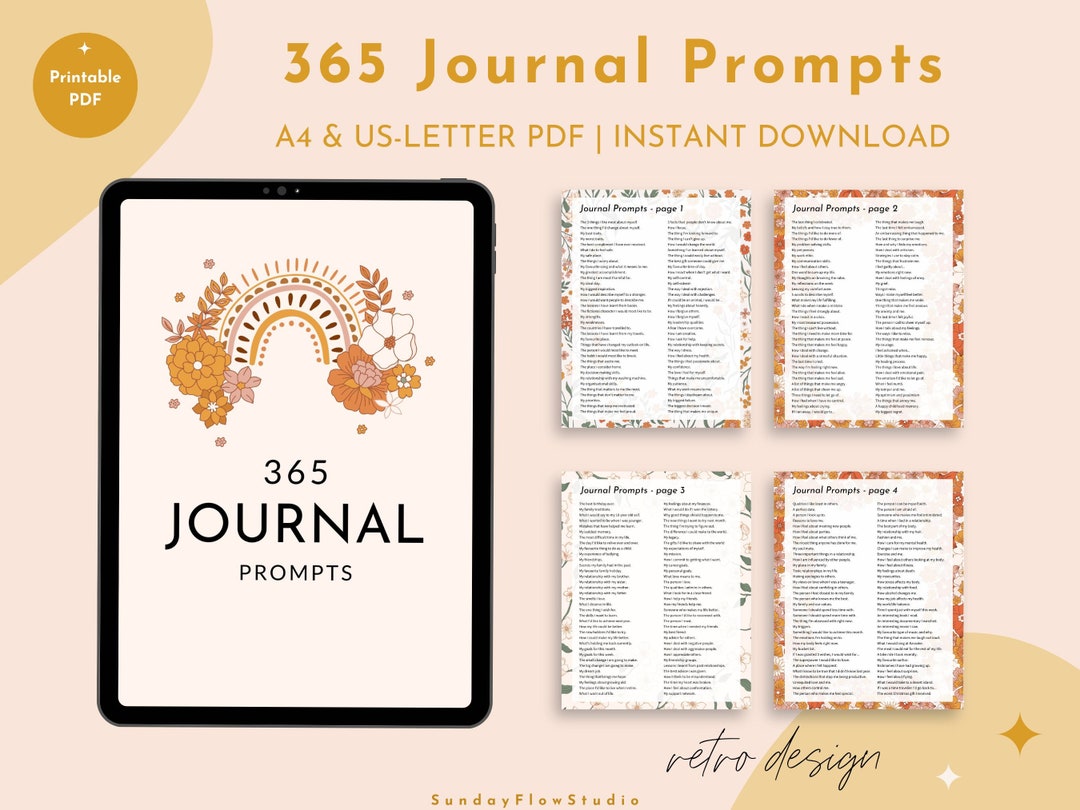 Journal Prompts Printable Pdf, Daily Journal Questions, Self Discovery ...