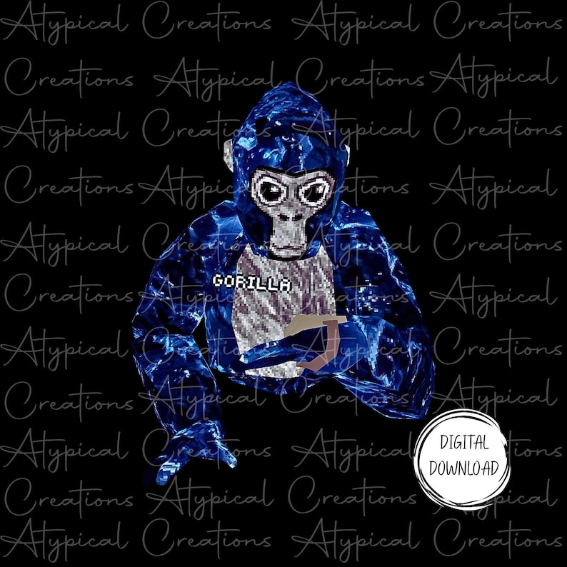 Gorilla Tag Royal Blue PNG - Etsy