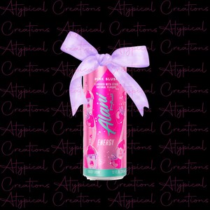 Alani Nu Pink Slush Energy Drink With Bow PNG - Etsy
