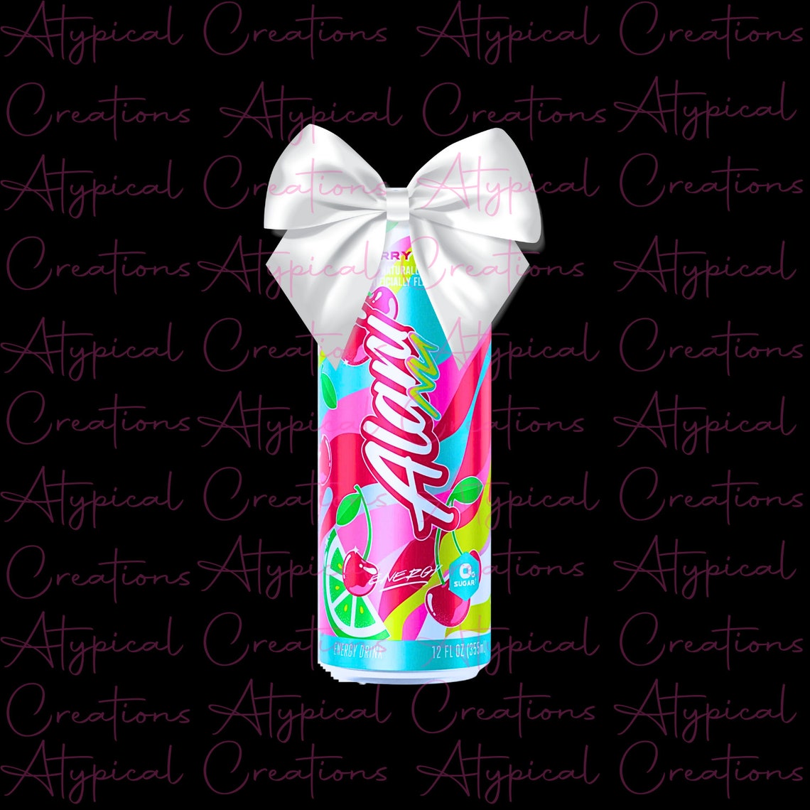 Alani Nu Cherry Twist With White Bow Energy Drink PNG - Etsy