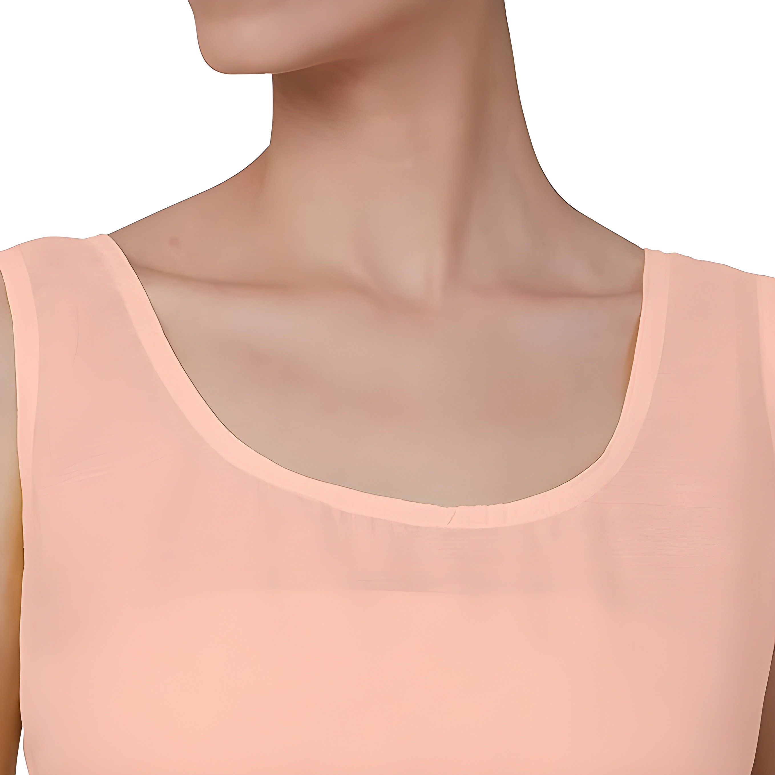 Indian Inner Wear for Sheer Dress, Peach Color Inner Slips for ...