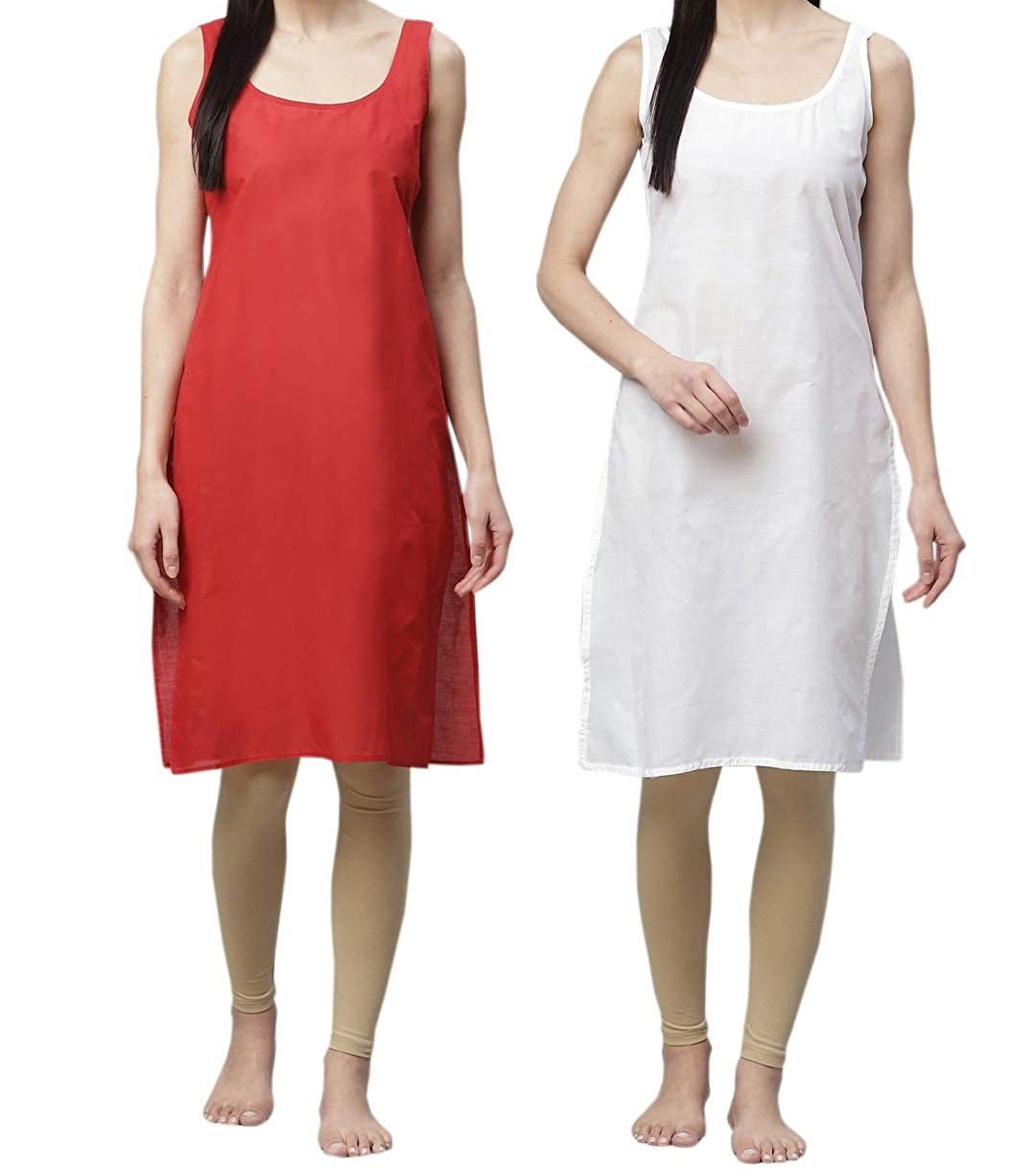 Buy Slips for Women, Long Full Slip Women Inner, Cotton Rich Camisole ...