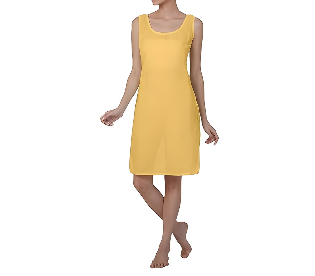 Summer Wear Top for Girls & Women, Light Yellow Color Inner Slips for ...