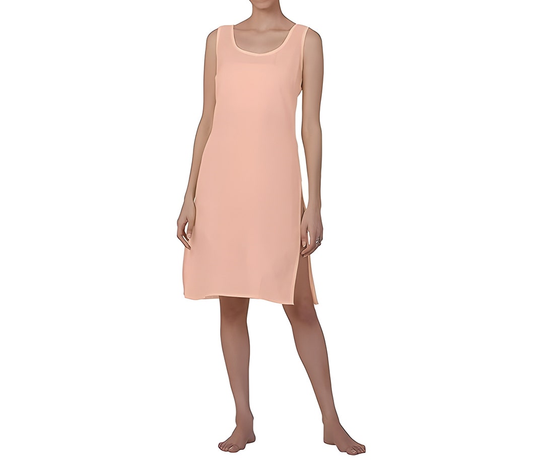 Indian Inner Wear for Sheer Dress, Peach Color Inner Slips for ...