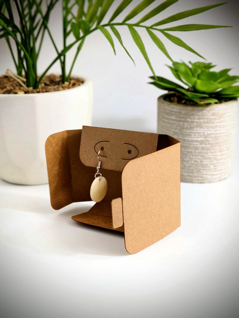 Earring Box Template // No Glue Box // Digital File SVG // - Etsy