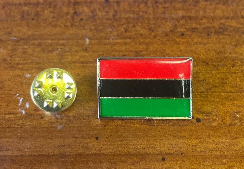 Black American African Flag 3x5ft: Hand Stamped Lapel Pin - Etsy