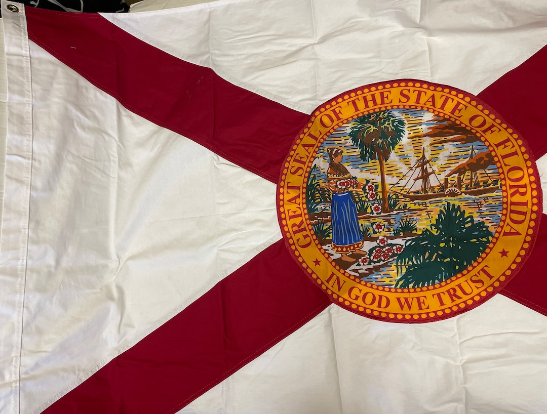 Florida State Cotton Flag 3x5ft With Brass and Grommets - Etsy