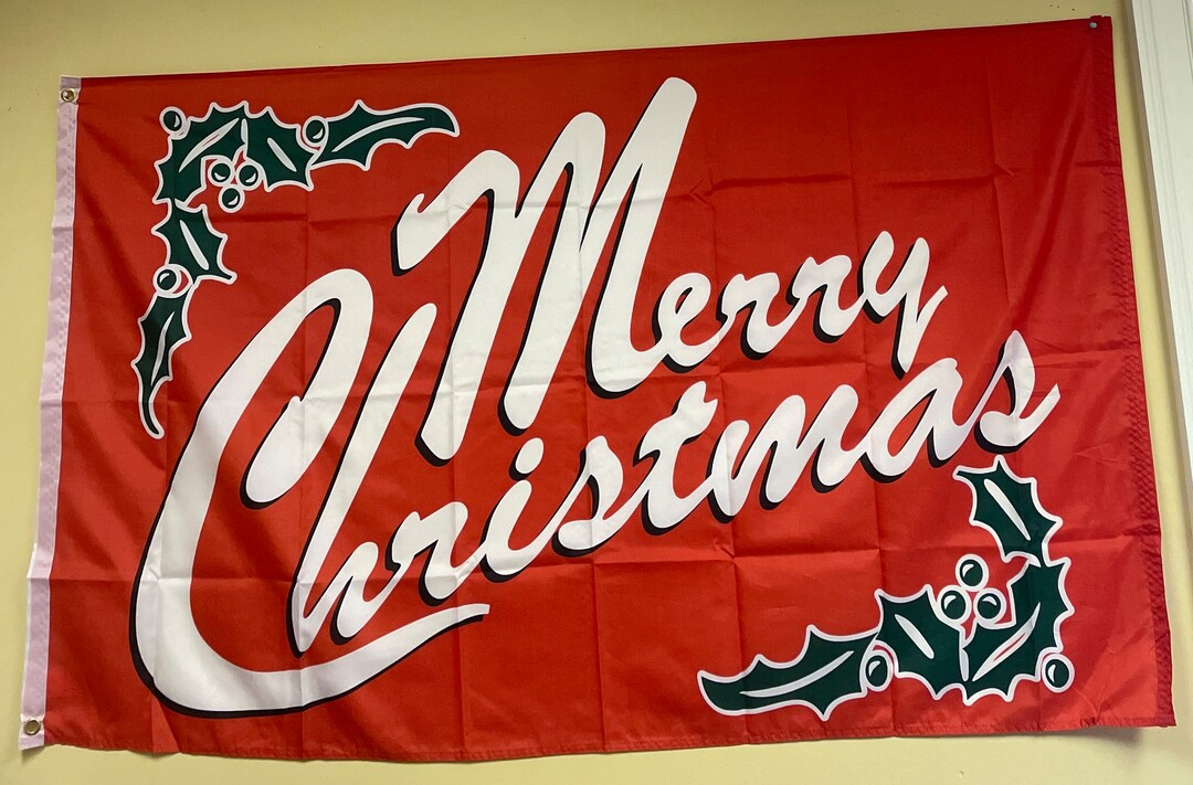 Merry Cristmas Flags and Banner Different Variations of the Cristmas ...