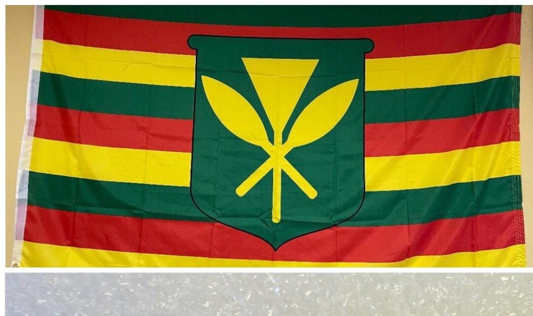 Kanaka Maoli Flag of Hawaii 3x5ft and 5x8ft Brass Grommets Nylon ...