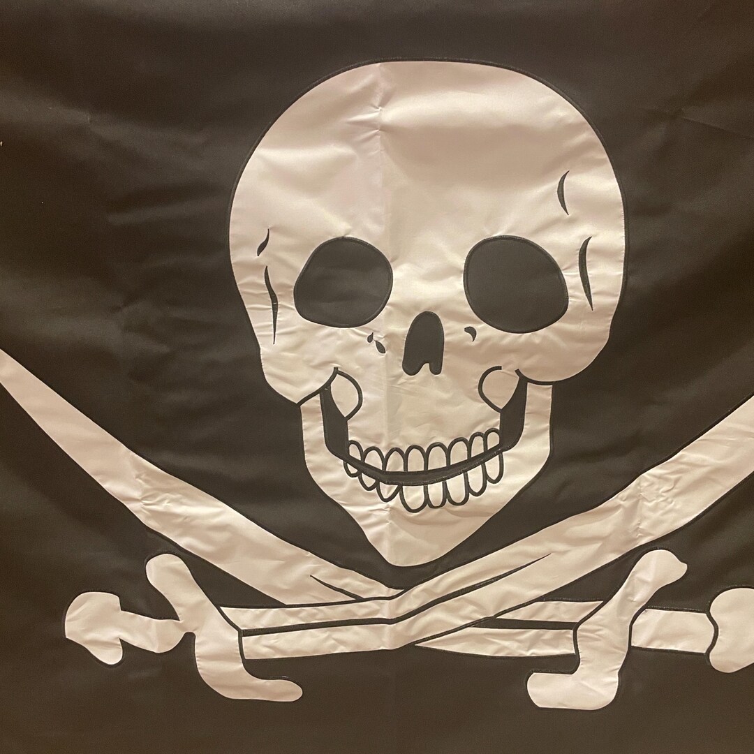 Jolly Roger Calico Jack Rack Flag 600D Synthetic Cotton Thick Material ...