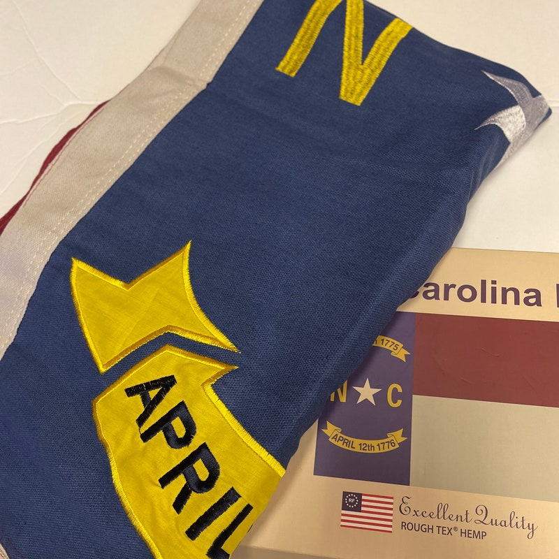 Embroidered Nc State Flag - Etsy