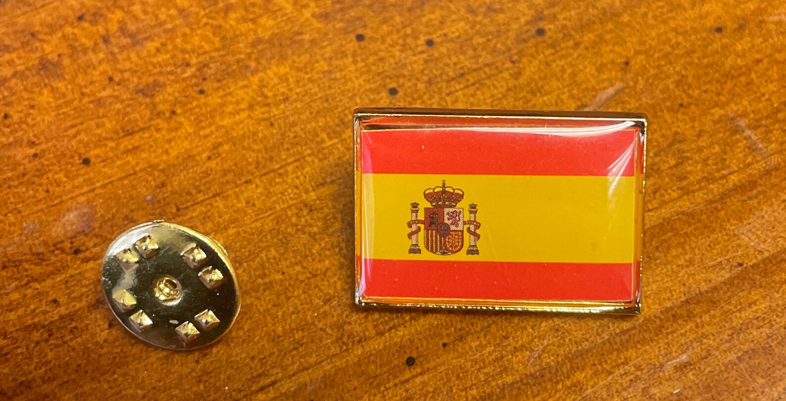 Spain With Crest Flag 3x5ft Spain Lapel Pin and Spain Cross - Etsy