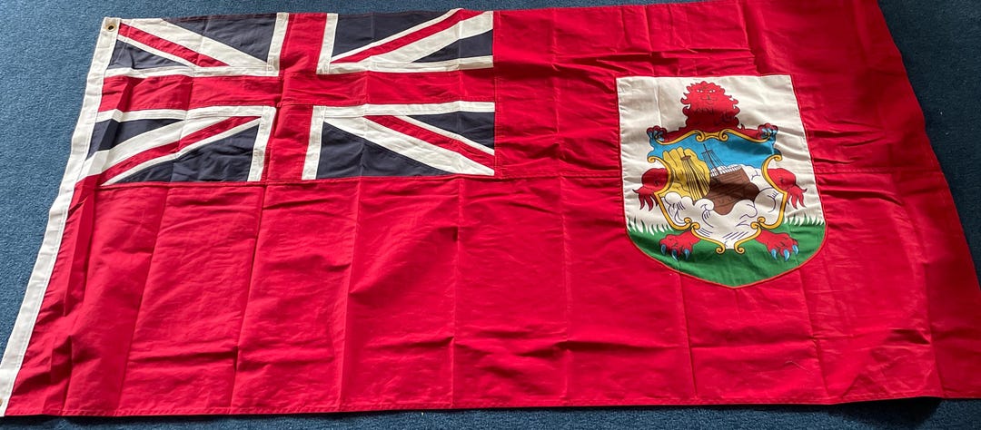 3x6ft Bermuda Country Flag Cotton Sewn Embroidered With Brass and ...