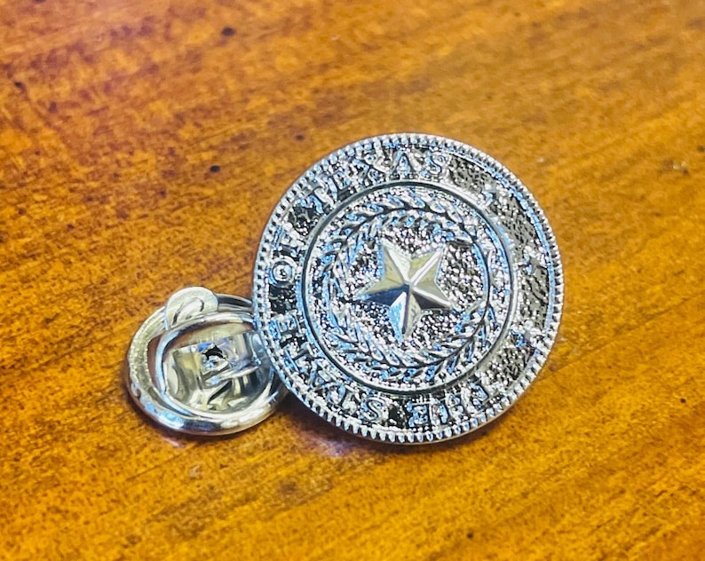 The State of Texas Variations of Lapel Pin Hand Stamped and Baked ...
