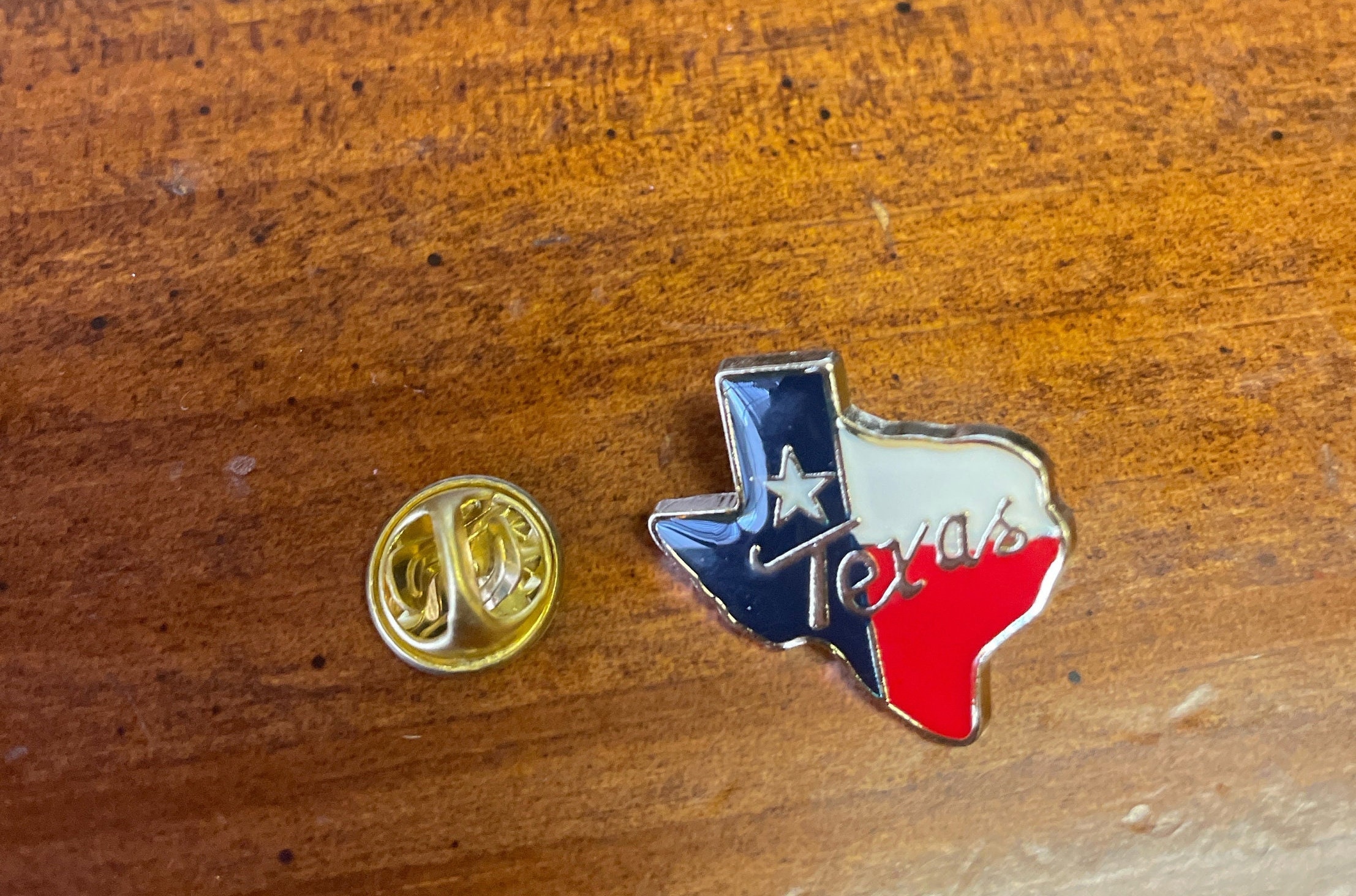 The State of Texas Variations of Lapel Pin Hand Stamped and Baked ...