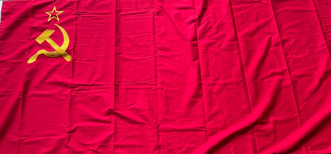 The Union of Soviet Flag;socialist Republics 3x6ft Cotton Sewn ...