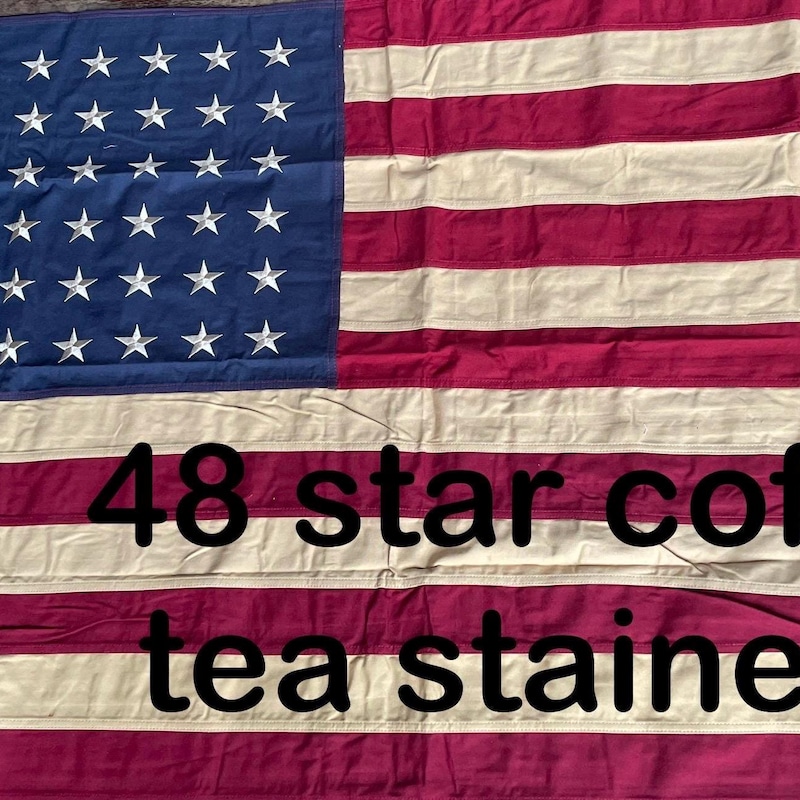 Antique Us 48 Star Flag - Etsy