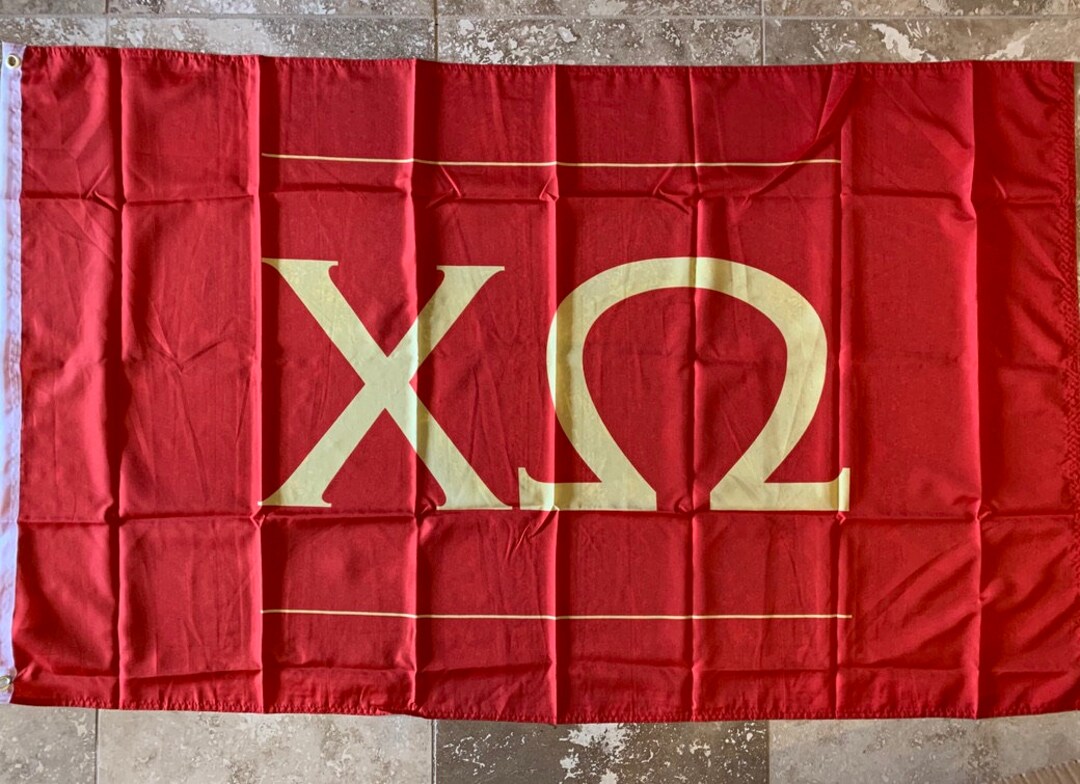 Chi Omega Official Fraternity Flag Printed With Brass and Grommets ...