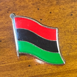 Black American African Flag 3x5ft: Hand Stamped Lapel Pin - Etsy